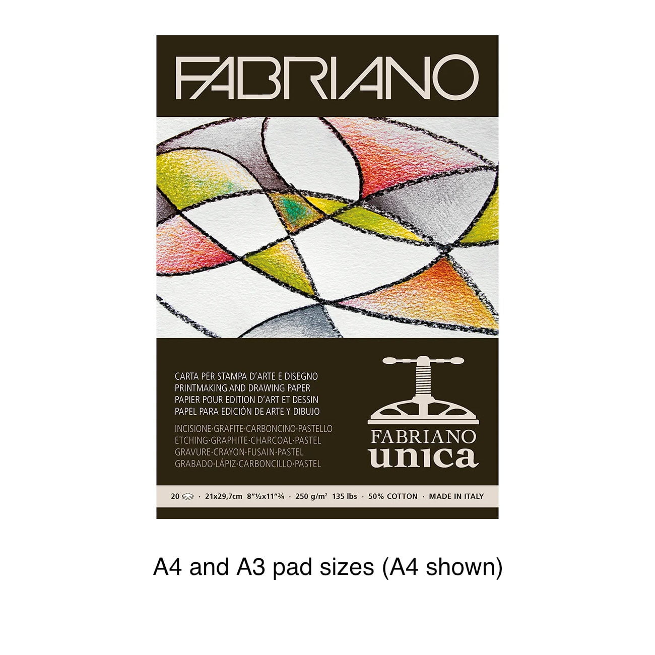 Fabriano Unica A4 Printmaking Paper Pad
